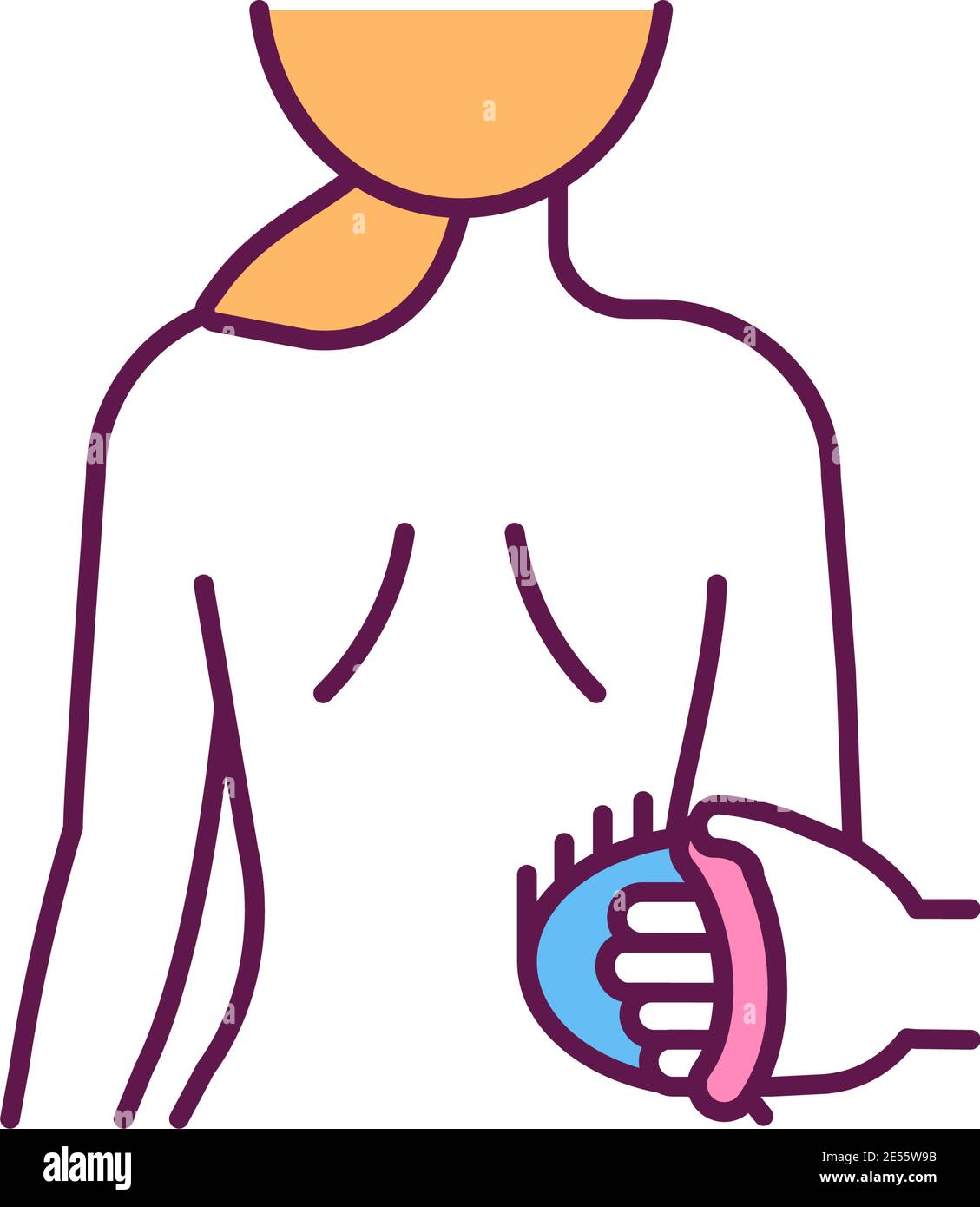 Skin brushing woman exfoliate hi-res stock photography and images - Alamy