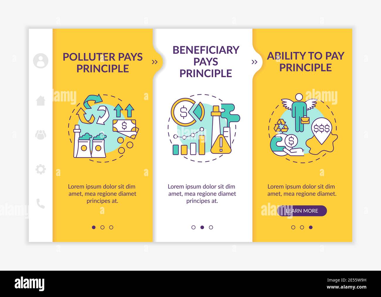 Developing countries onboarding vector template Stock Vector Image ...