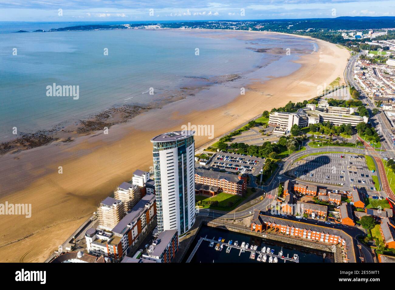 Swansea aerial hi-res stock photography and images - Alamy