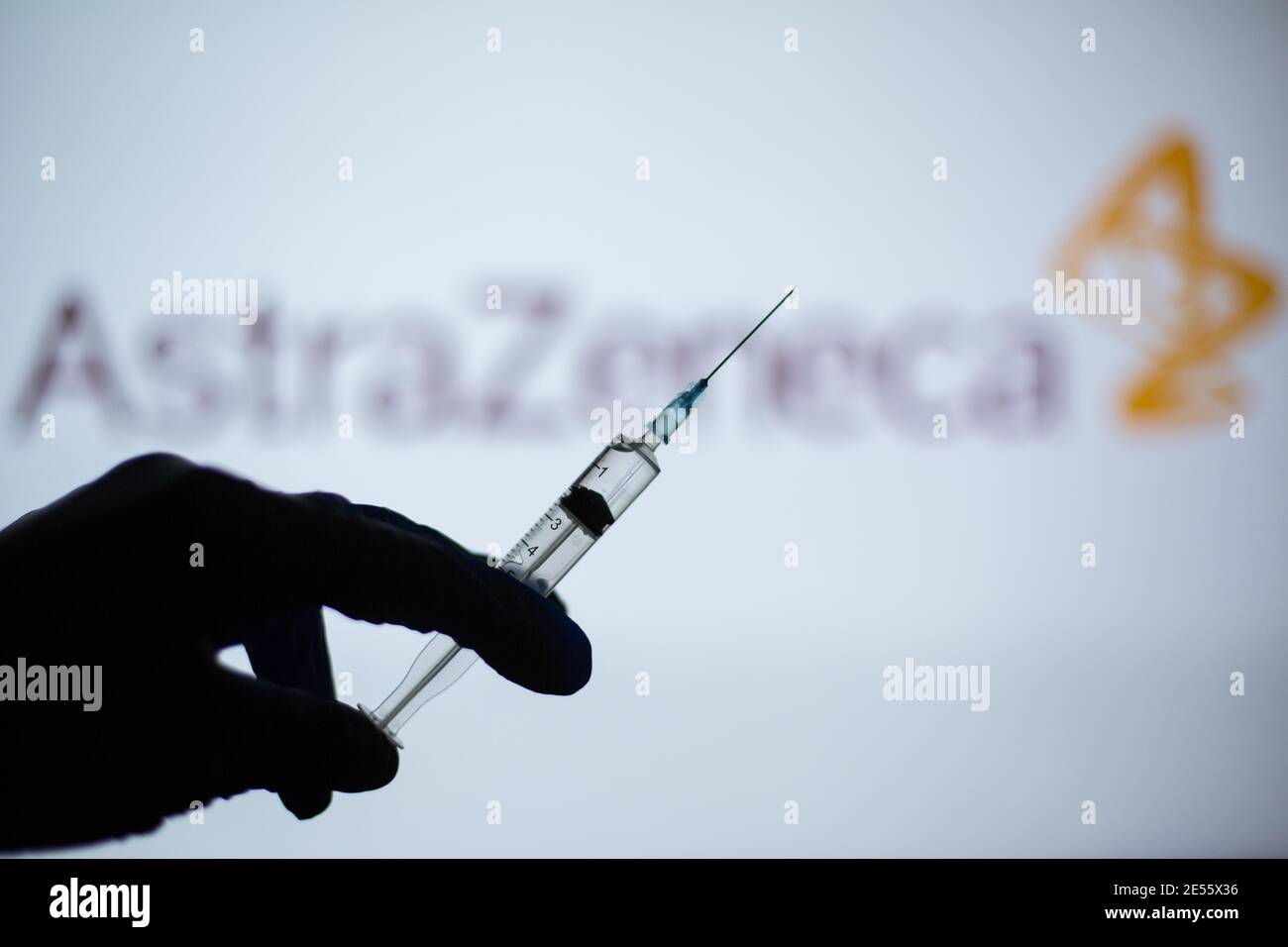 In this photo illustration, a close up of a hand seen holding a medical ...