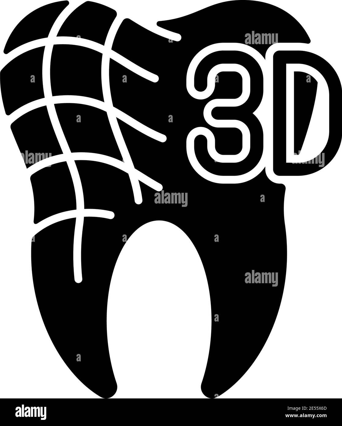 Digital dentistry black glyph icon Stock Vector Image & Art - Alamy