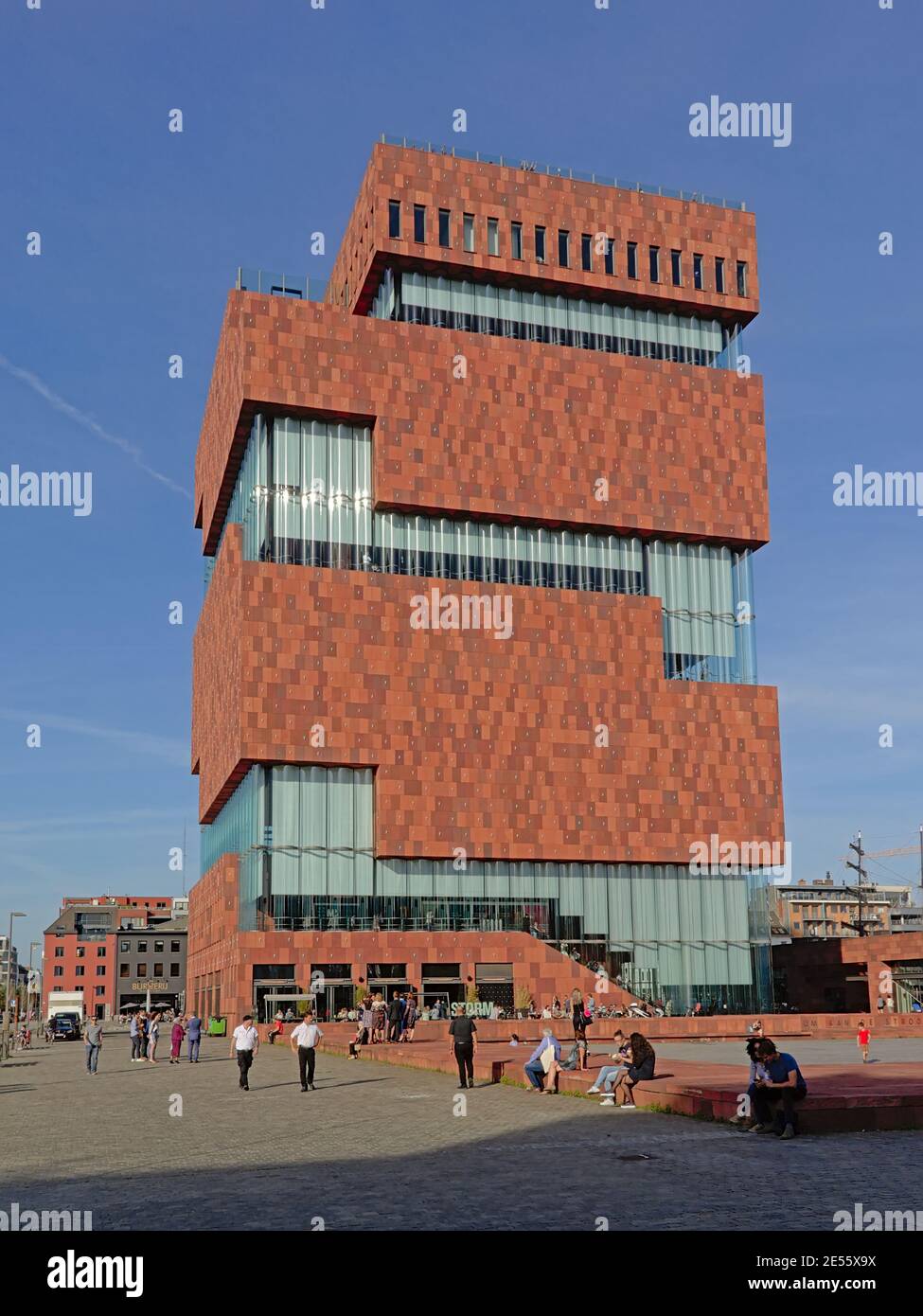 Modern architecture of the MAS Museum aan de Stroom , designed by ...