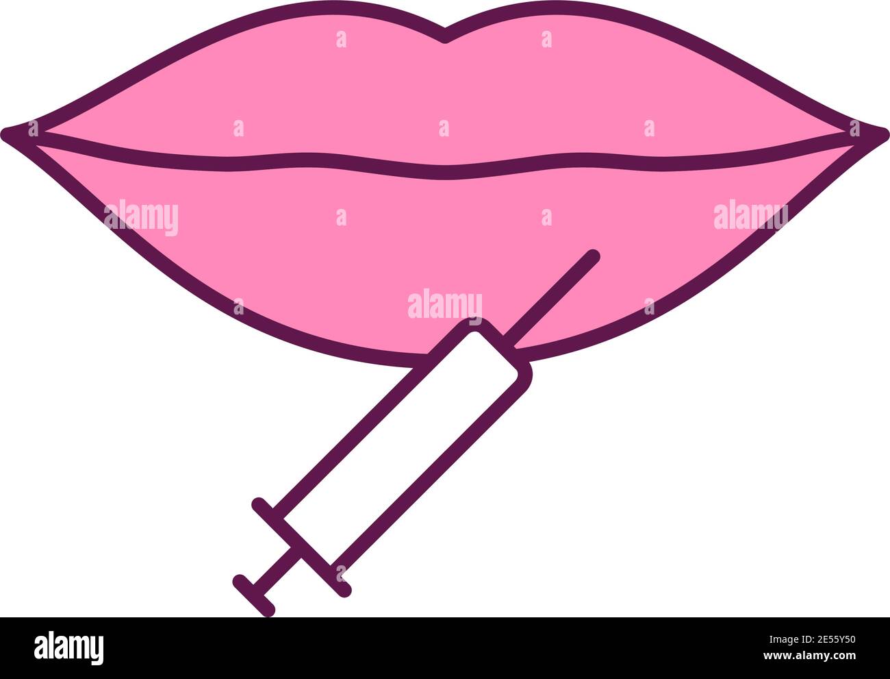Filler lips Stock Vector Images - Alamy