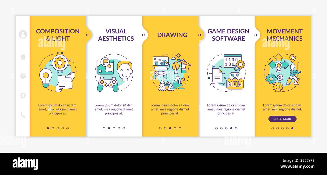 Game designer skills onboarding vector template Stock Vector Image ...