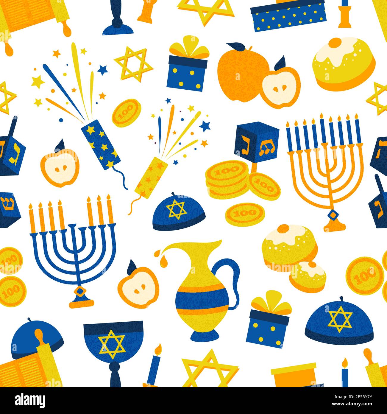Seamless background pattern with hanukkah tradition and religion ...