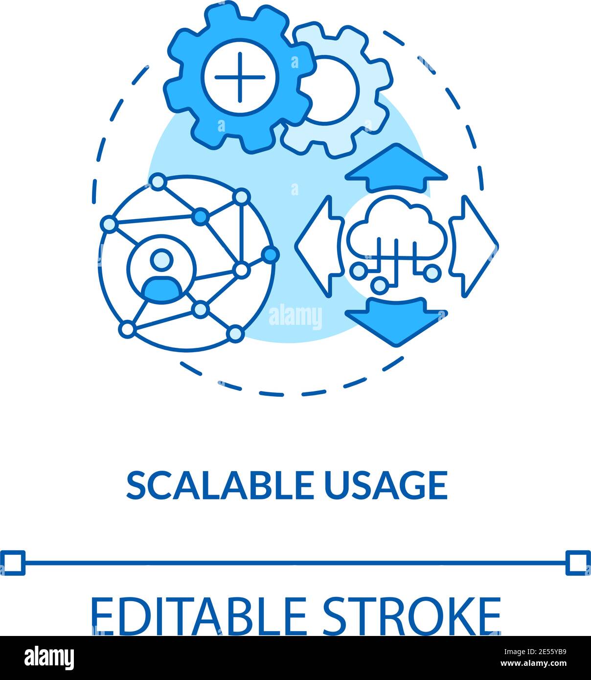 Scalable usage concept icon Stock Vector Image & Art - Alamy