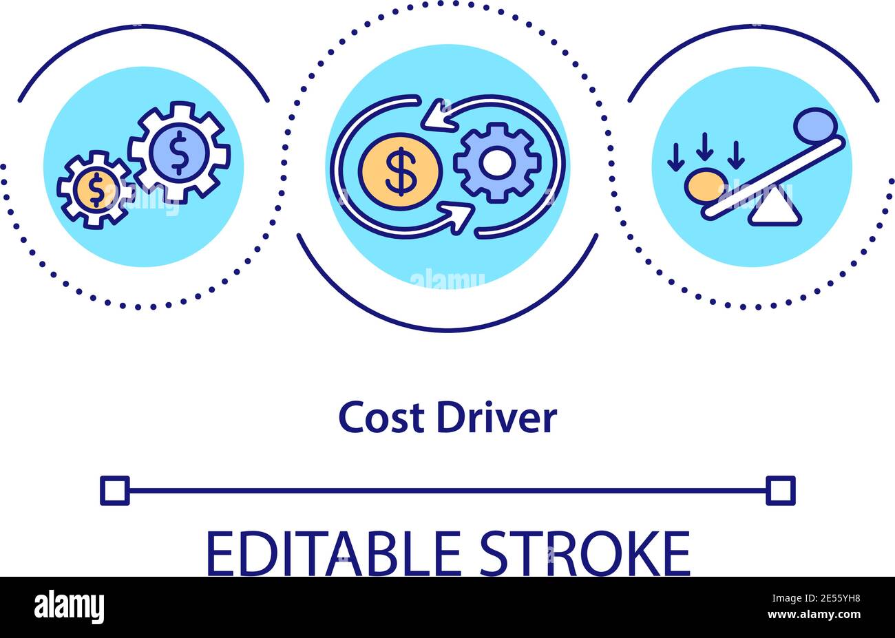 Cost driver concept icon Stock Vector Image & Art - Alamy