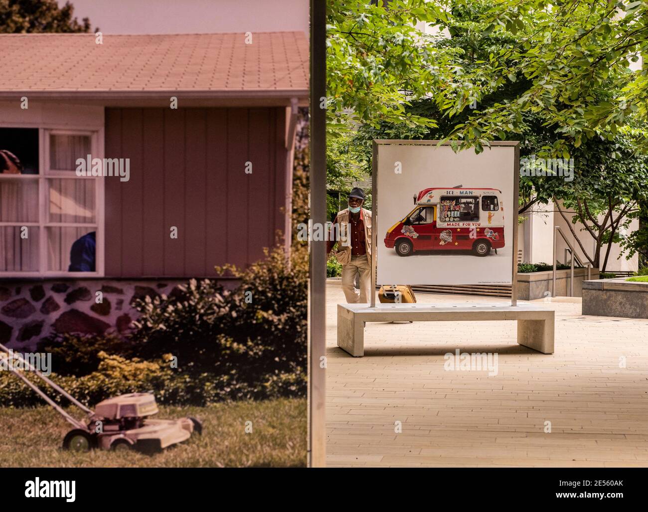 Split in two half hi-res stock photography and images - Alamy