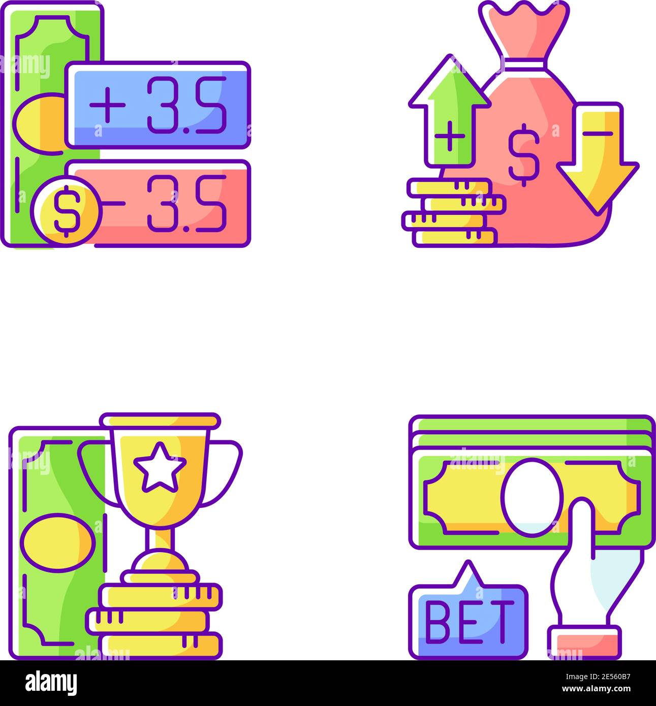 Moneyline Stock Vector Images - Alamy