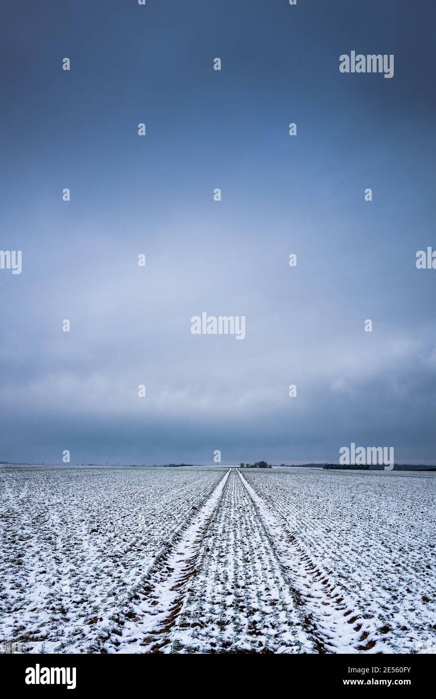 Thin layer of snow hi-res stock photography and images - Alamy