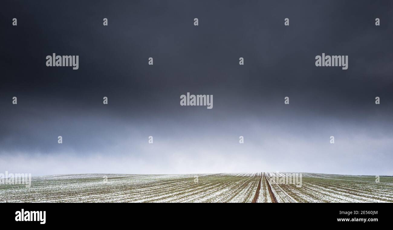 Thin layer of snow hi-res stock photography and images - Alamy
