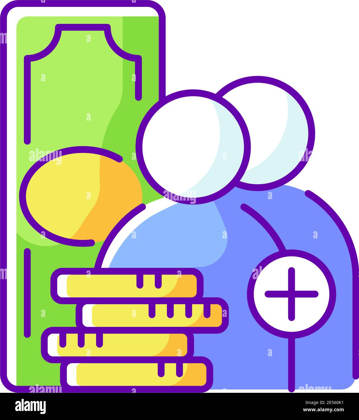 Refer-a-friend-program RGB color icon Stock Vector Image & Art - Alamy