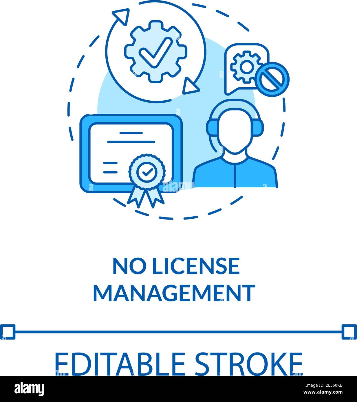 No license management concept icon Stock Vector Image & Art - Alamy