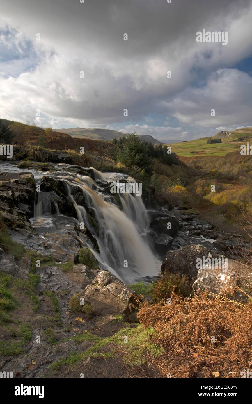 The Loup of Fintry waterfall on the River Endrick Stock Photo - Alamy