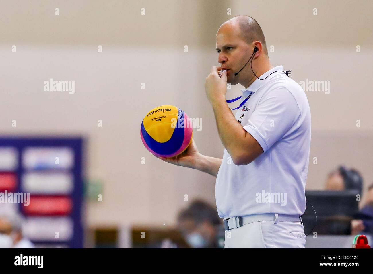 TRIESTE, ITALY - JANUARY 24: referee Robert Horvath (SVK) during the ...