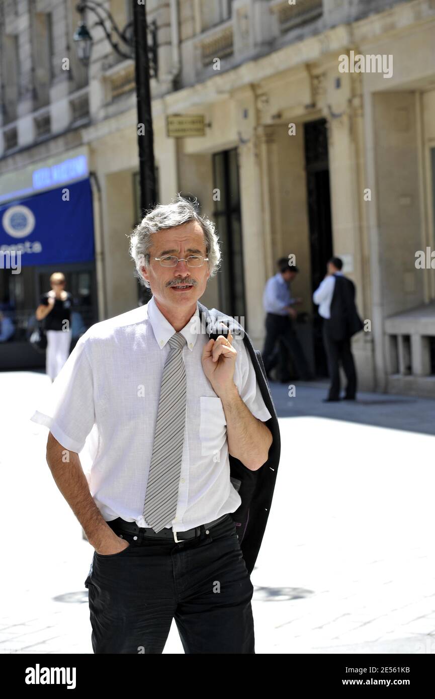 French judge Renaud van Ruymbeke arrives at 'Pole Financier' in Paris ...
