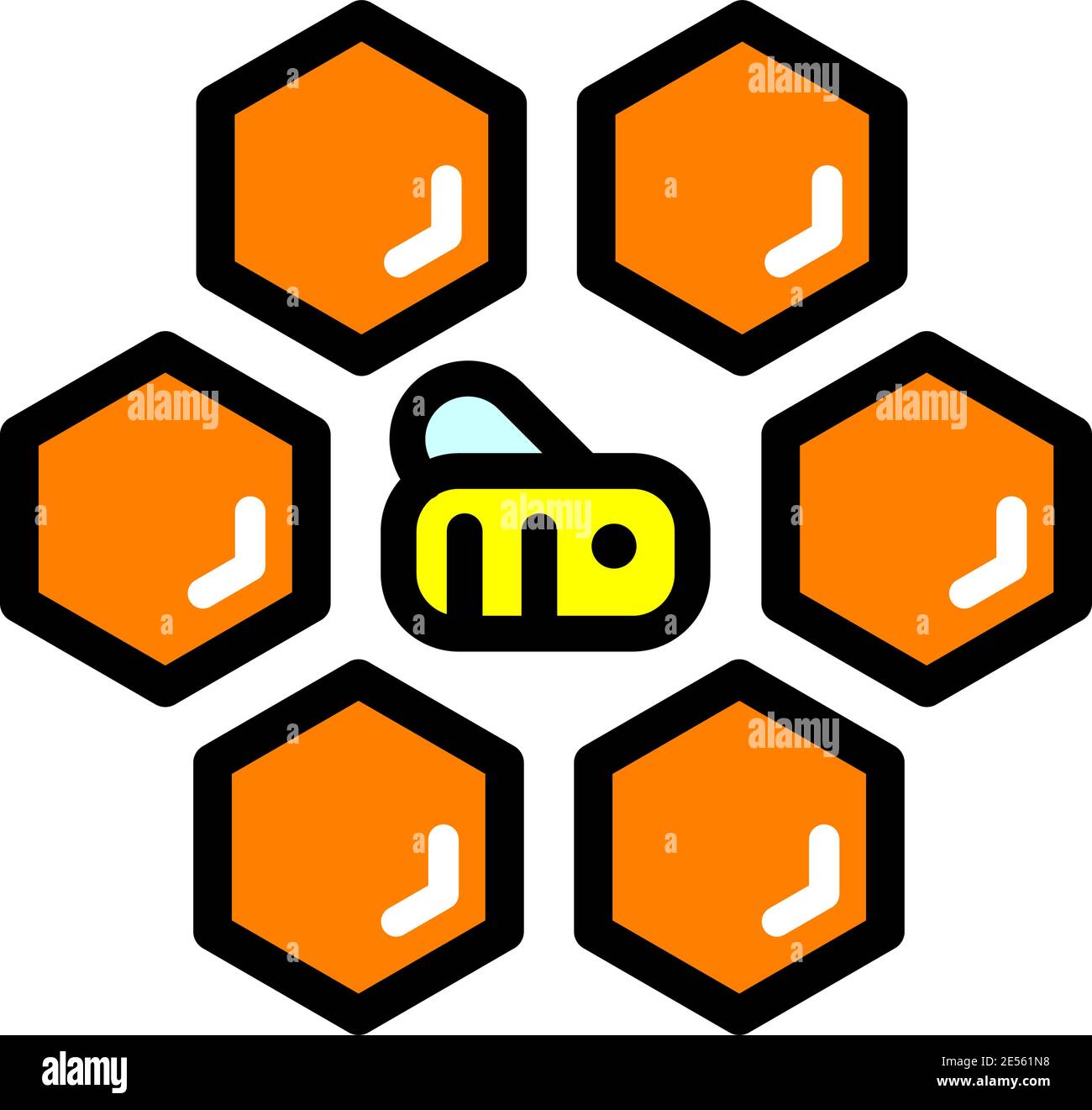 Honey quality product design Stock Vector Images - Alamy