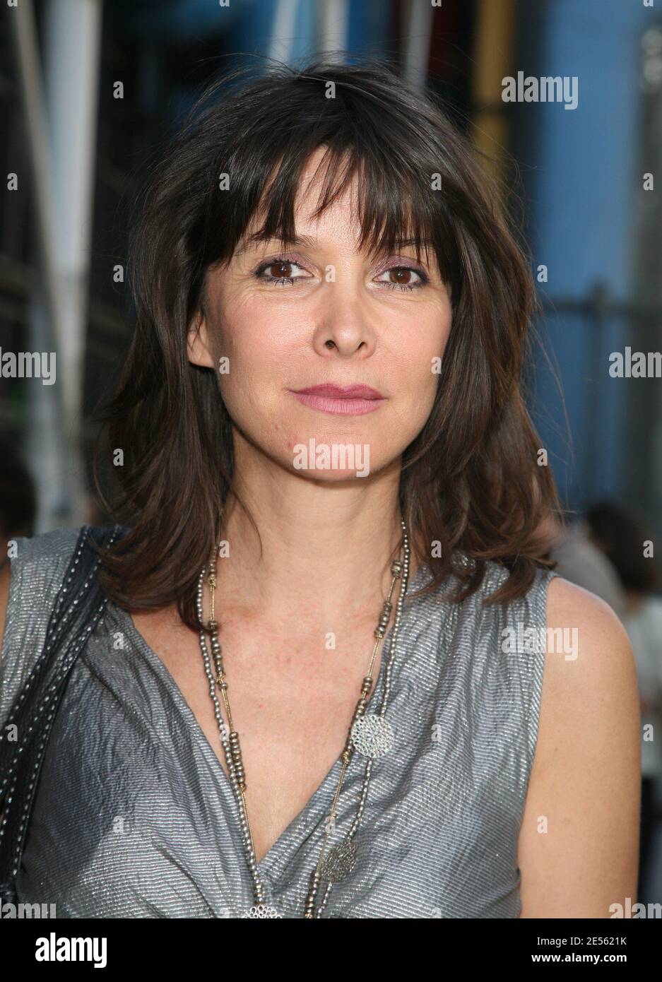 Tina Kieffer arriving at Christian Lacroix Fall-Winter 2008-2009 Haute-Couture collection show ...
