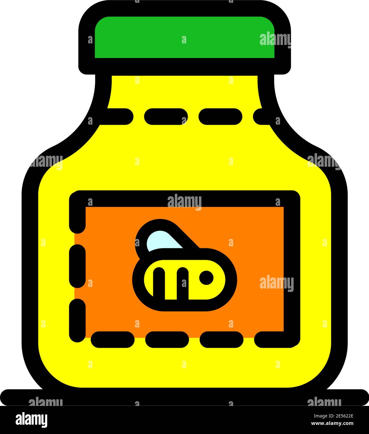 Bee icon simple element Cut Out Stock Images & Pictures - Alamy