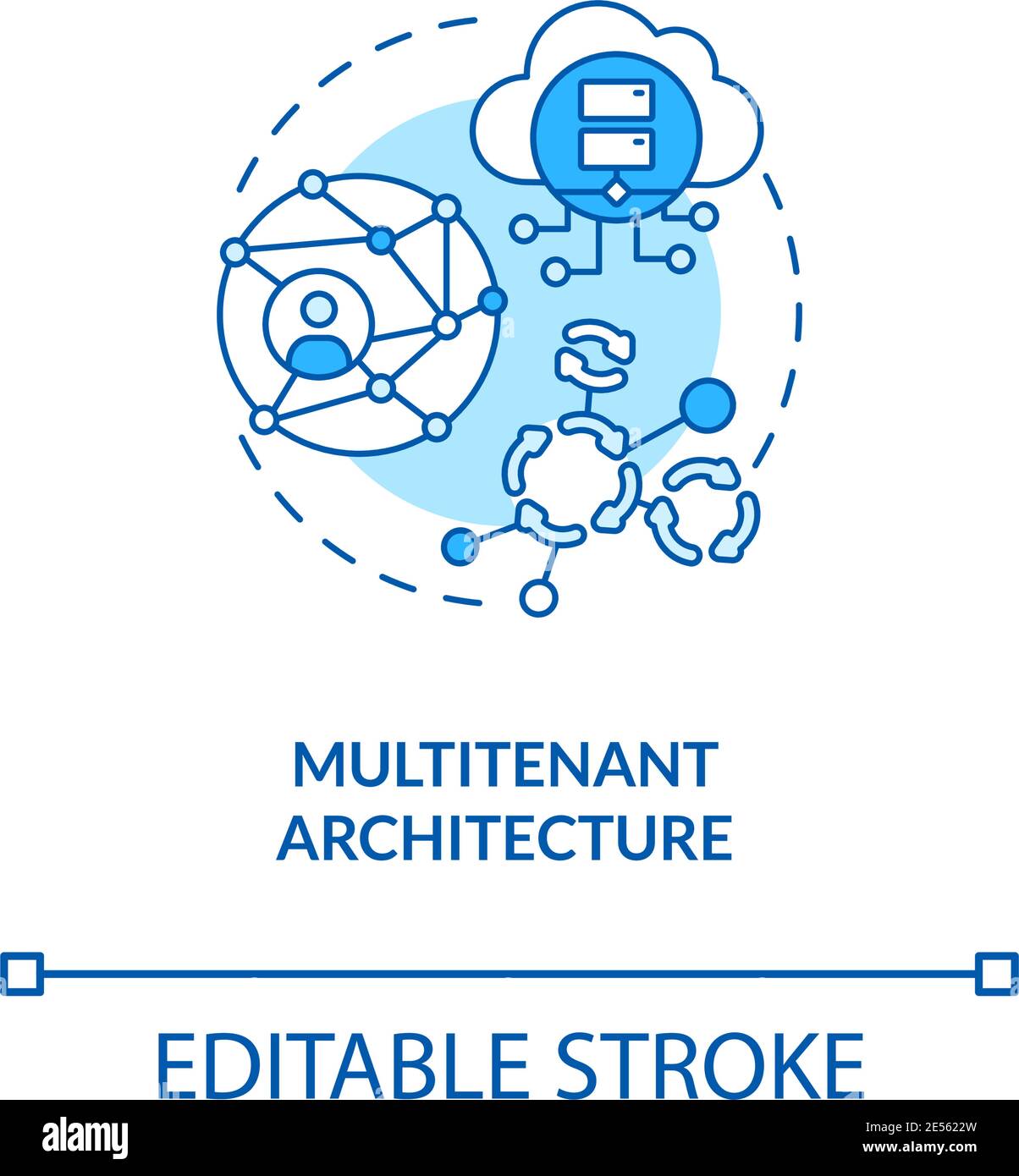 Multitenant architecture concept icon Stock Vector Image & Art - Alamy