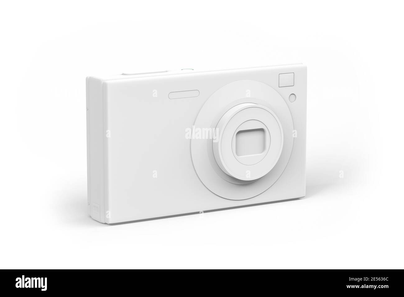 Digital camera mockup isolated on white background - 3d render Stock ...