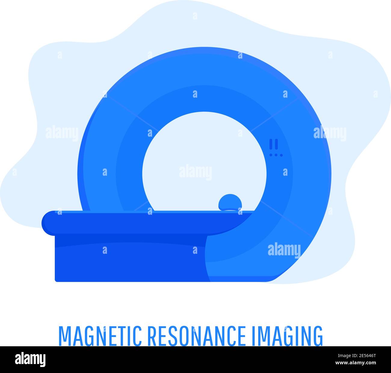 Professional medical MRI scanner machine. Medical equipment. Vector ...