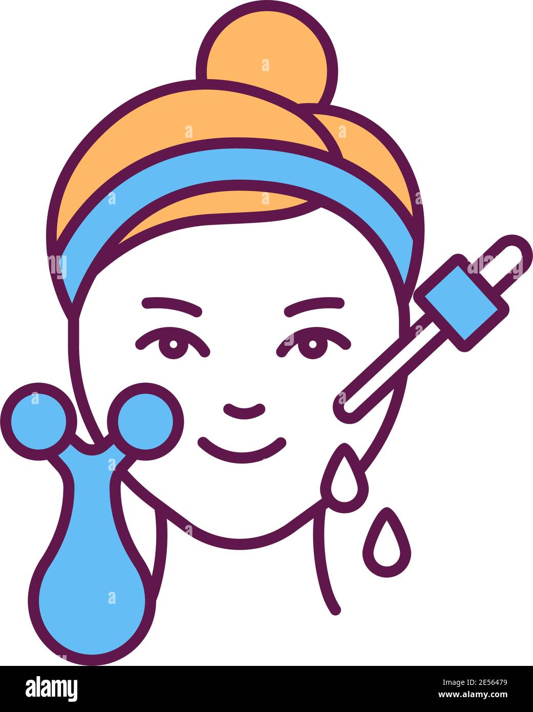 Cosmetic skin treatment RGB color icon Stock Vector Image & Art - Alamy