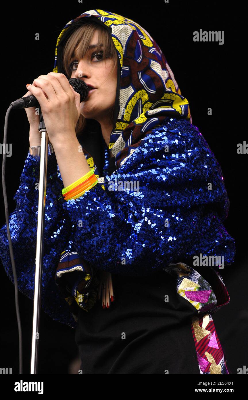 French singer Yelle performs live during the Virgin Show at the Parc ...
