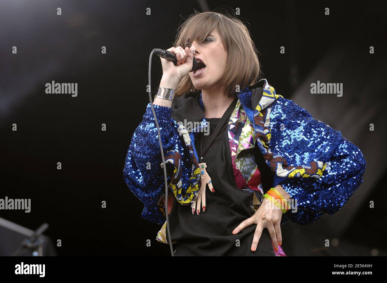 French singer Yelle performs live during the Virgin Show at the Parc ...