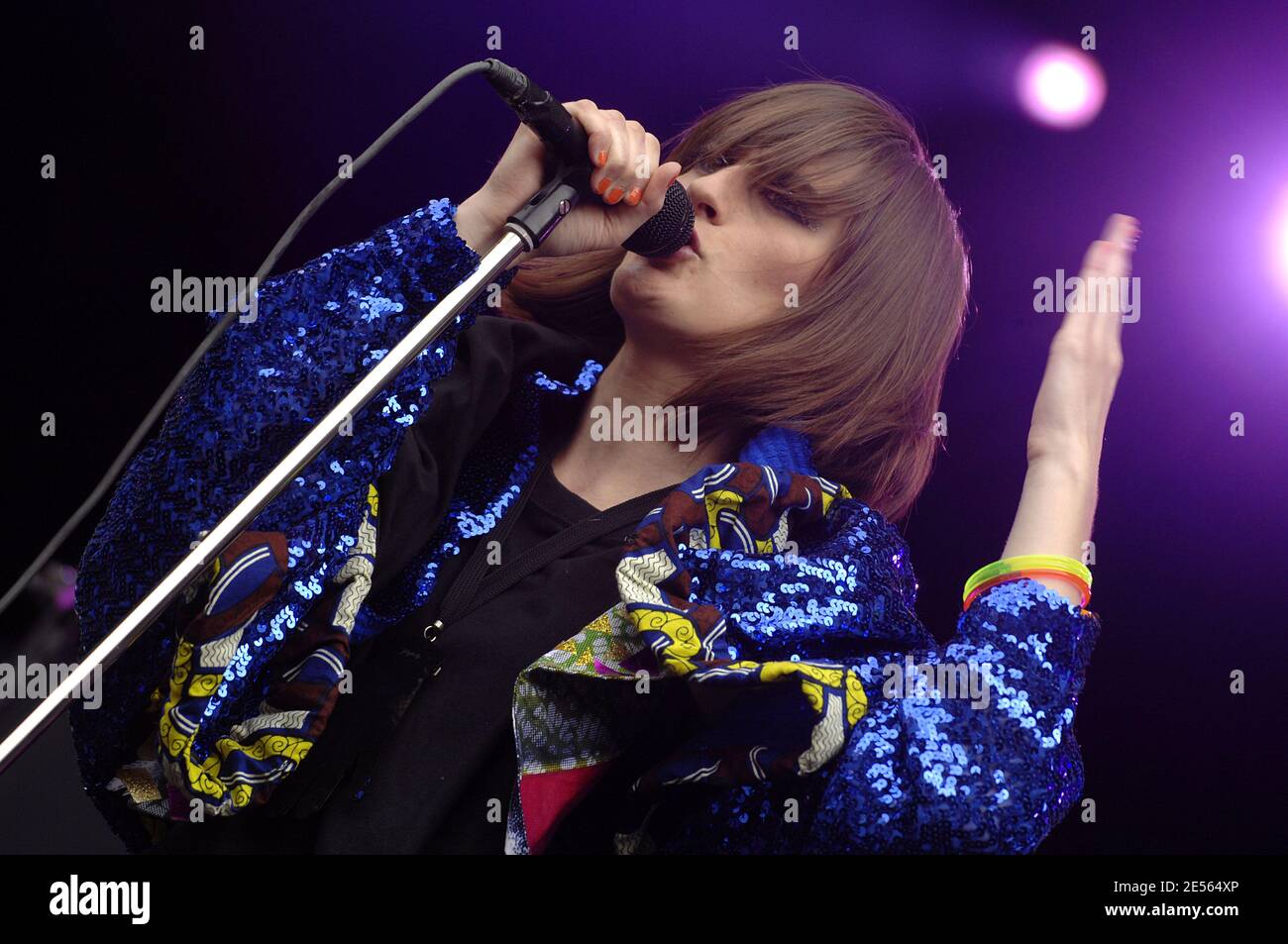 French singer Yelle performs live during the Virgin Show at the Parc ...
