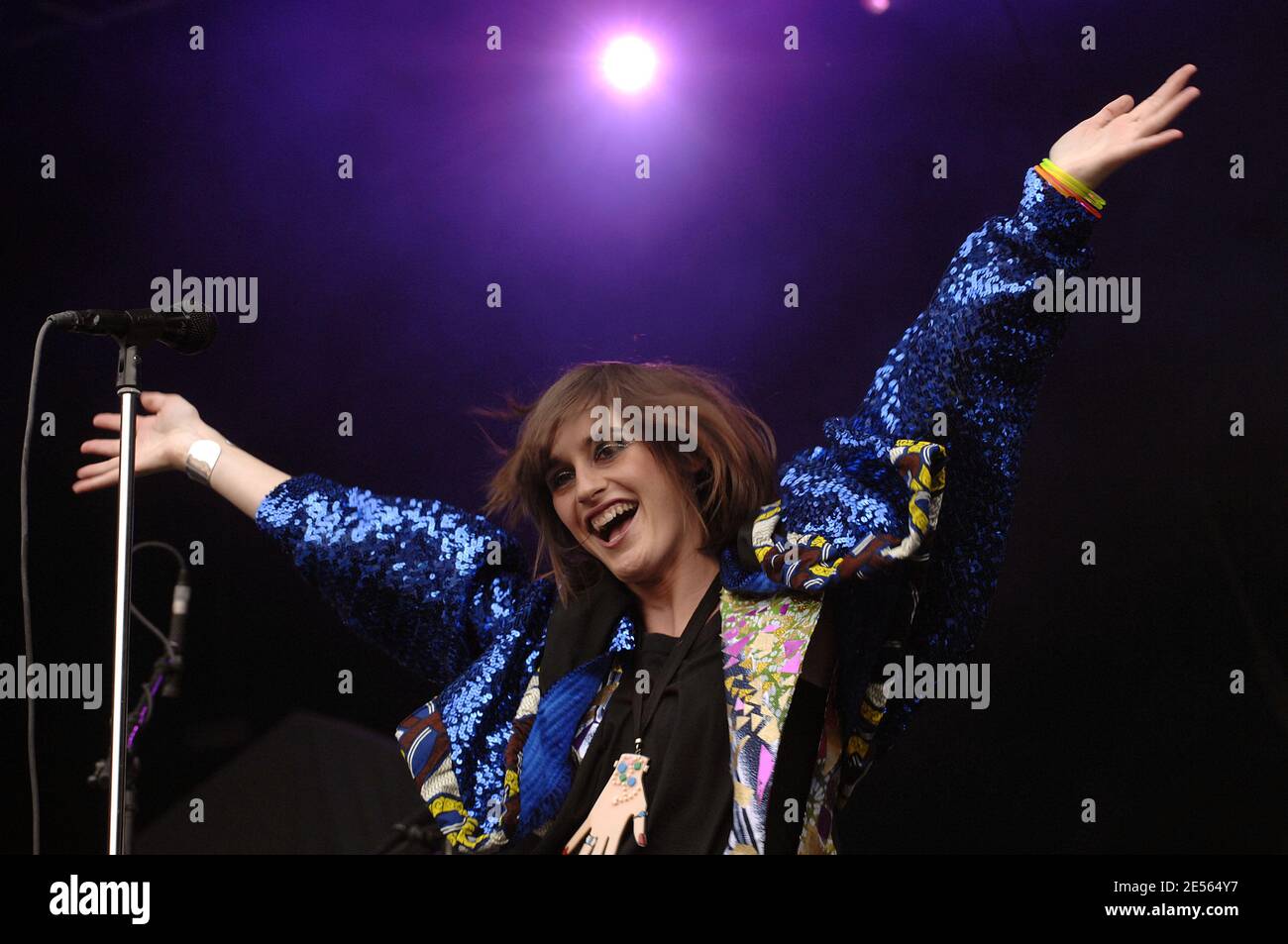 French singer Yelle performs live during the Virgin Show at the Parc ...