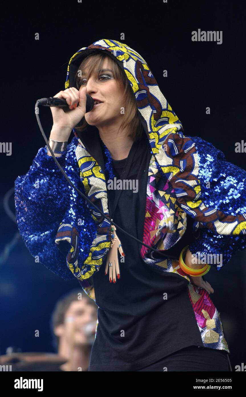 French singer Yelle performs live during the Virgin Show at the Parc ...