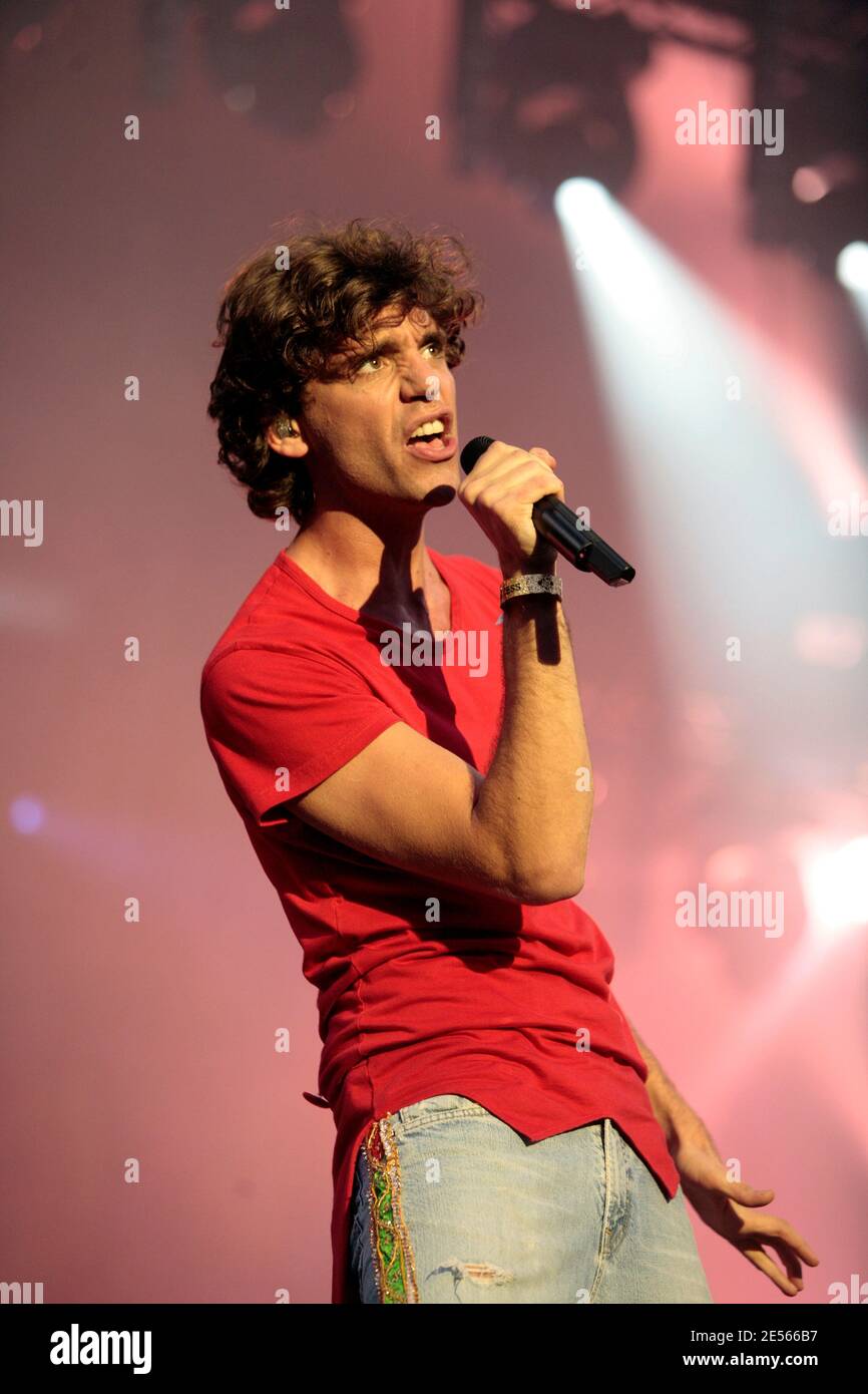 Mika performs live on stage during the Main Square Festival in Arras ...