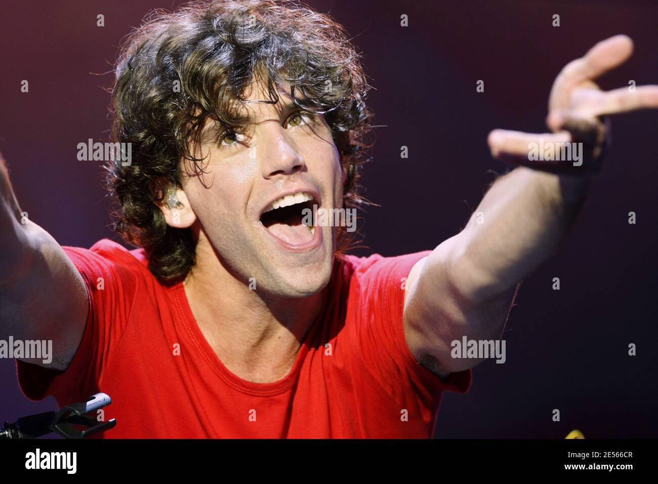 Mika performs live on stage during the Main Square Festival in Arras ...