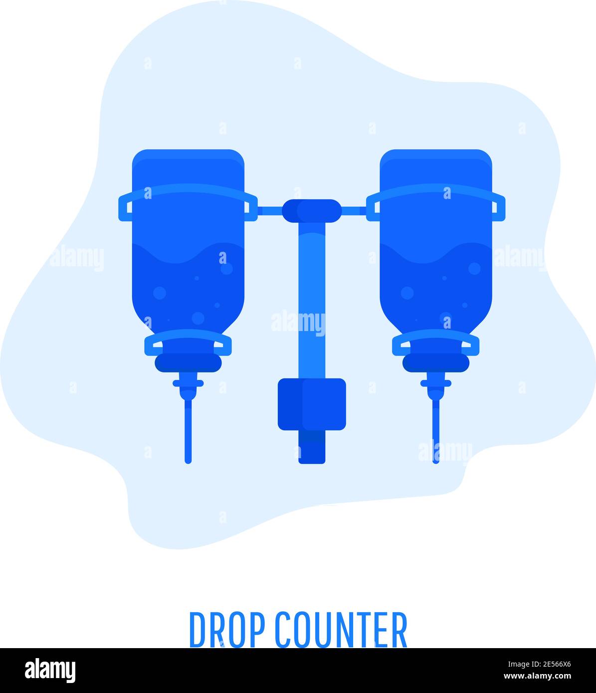 Drop counter icon. Infusion bottle, Infusion drip on white background ...