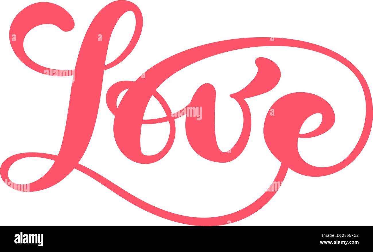 Handwritten vector Laser cut logo text LOVE and heart Happy Valentines ...