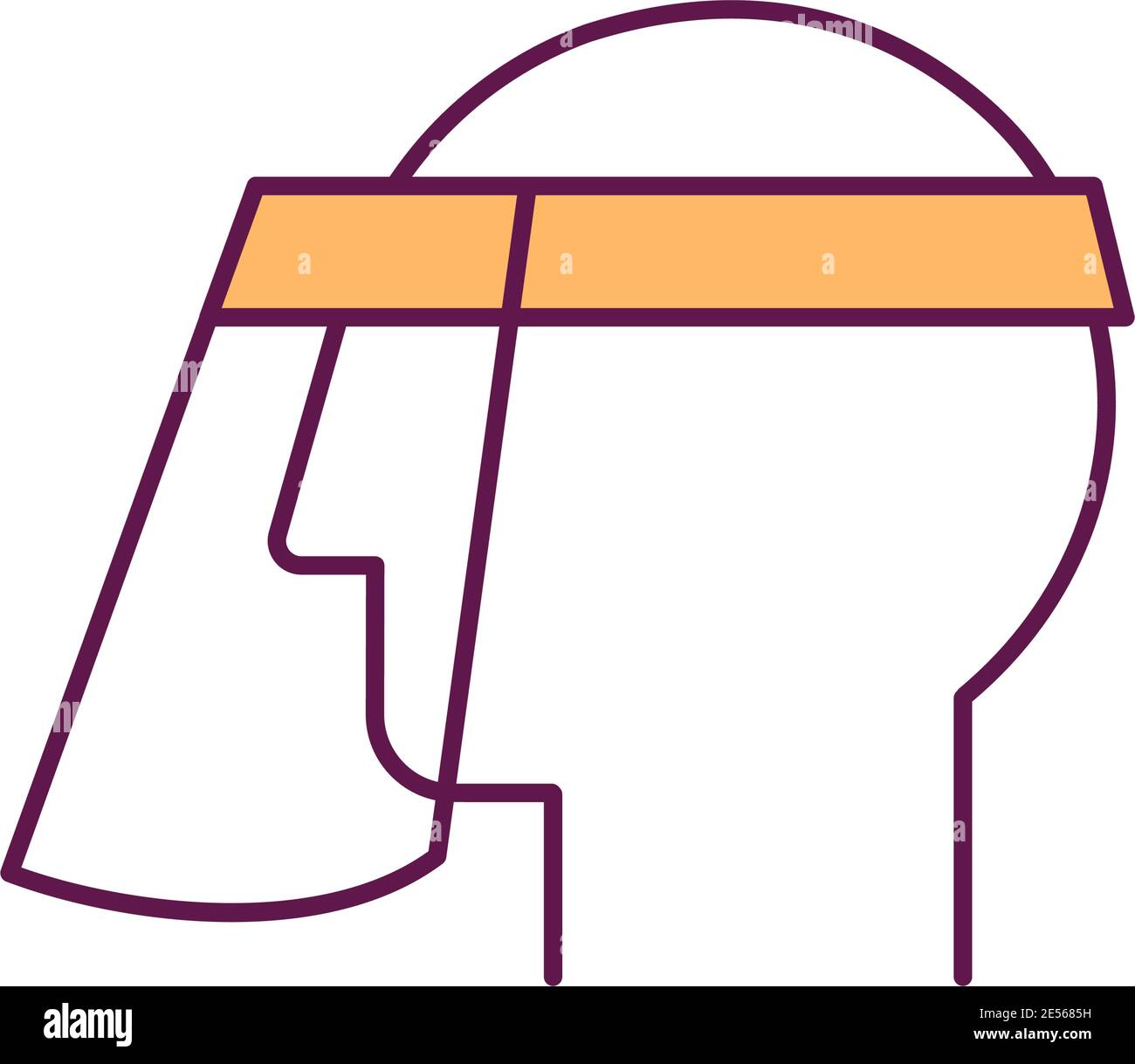 Face shield RGB color icon Stock Vector Image & Art - Alamy