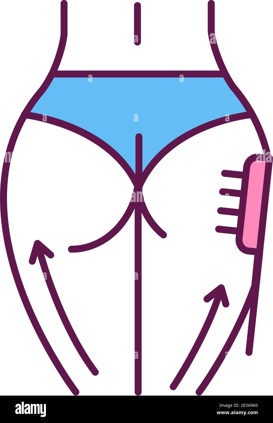 Their buttocks Stock Vector Images - Alamy