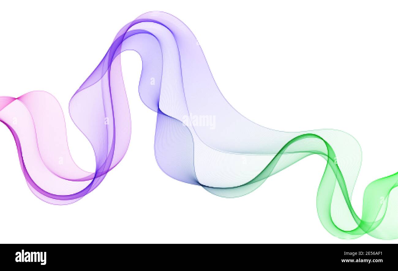 Abstract wave vector background, rainbow waved lines for brochure ...