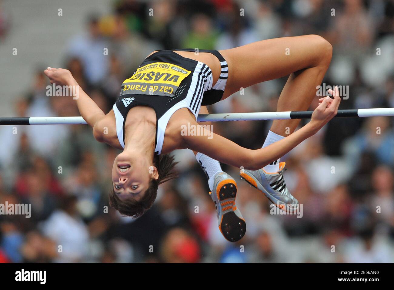 Croatia's Blanka Vlasic performs on women's high jump during the ...