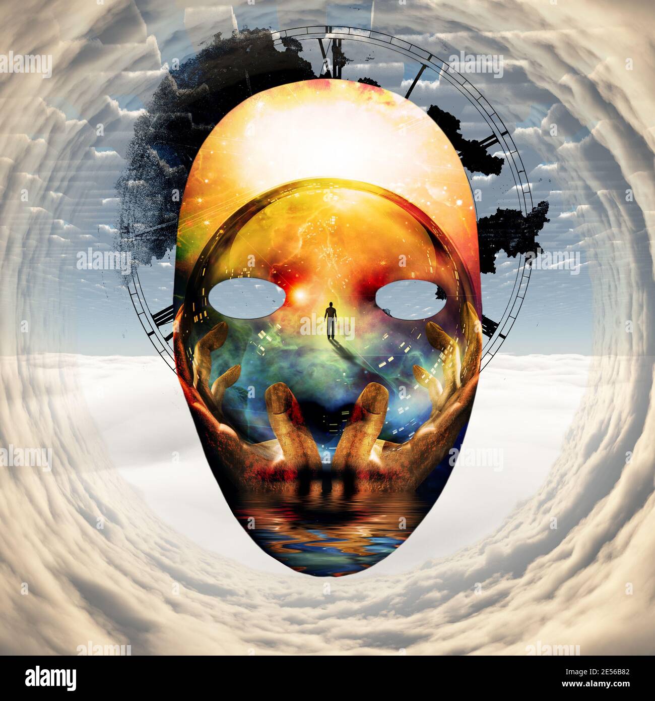 Fly in endless tunnel hi-res stock photography and images - Alamy