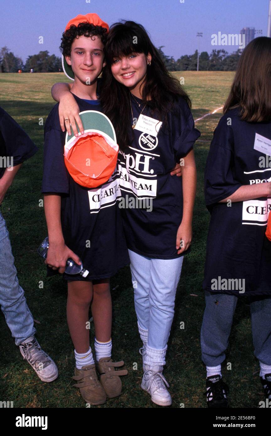 Dustin Diamond And Tiffani-Amber Thiessen 1989 Credit: Ralph Dominguez ...