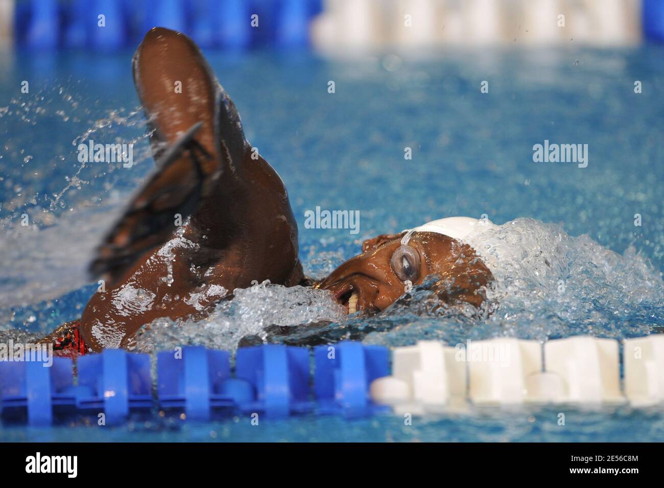 French swimmer Malia Metella during a training session before his ...