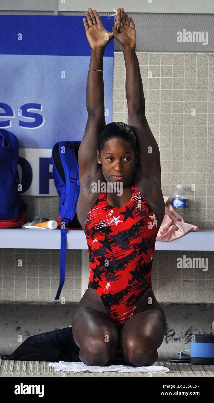 French swimmer Malia Metella during a training session before his ...