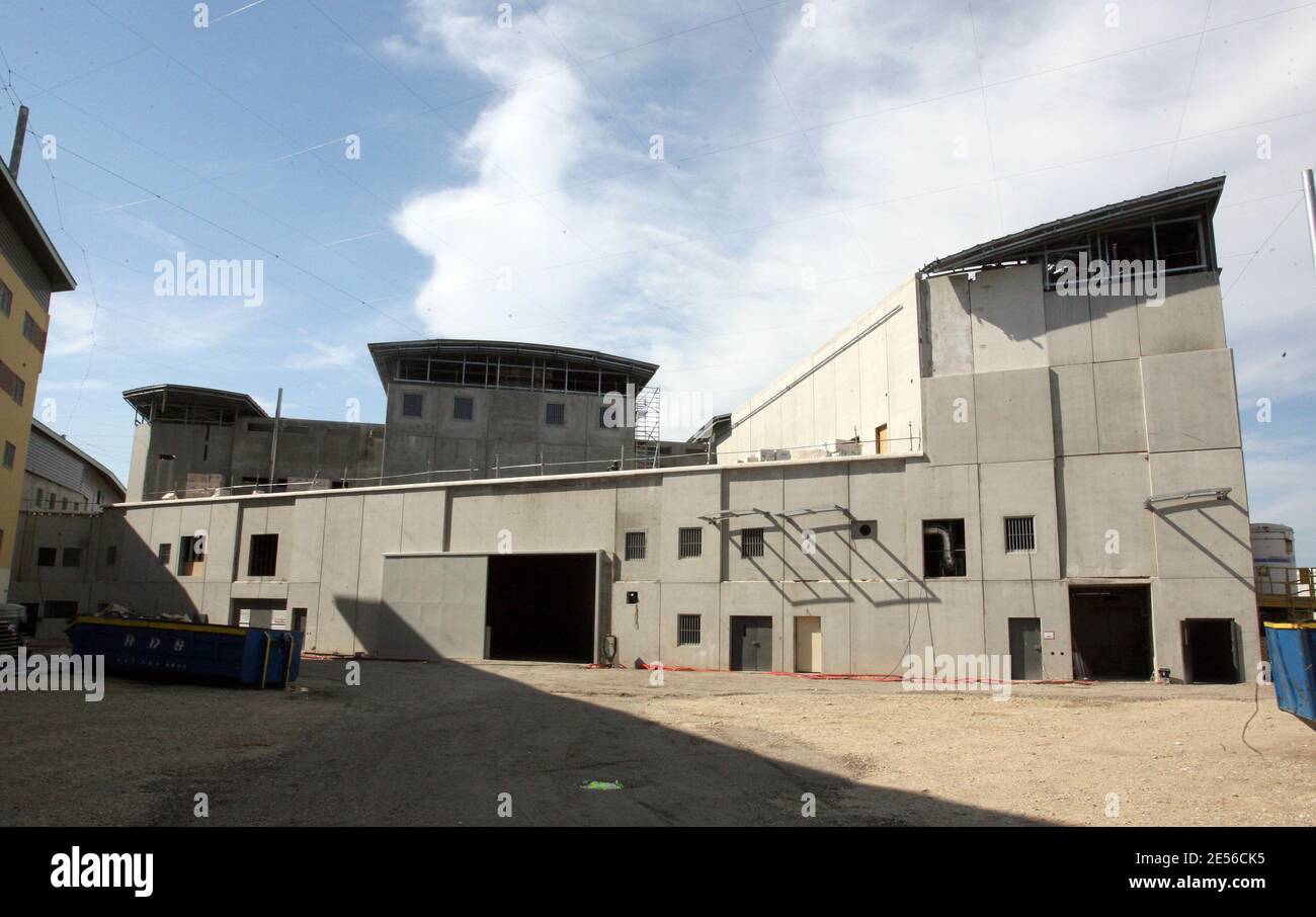 French Minister of Justice Rachida Dati visits the yard of the new ...