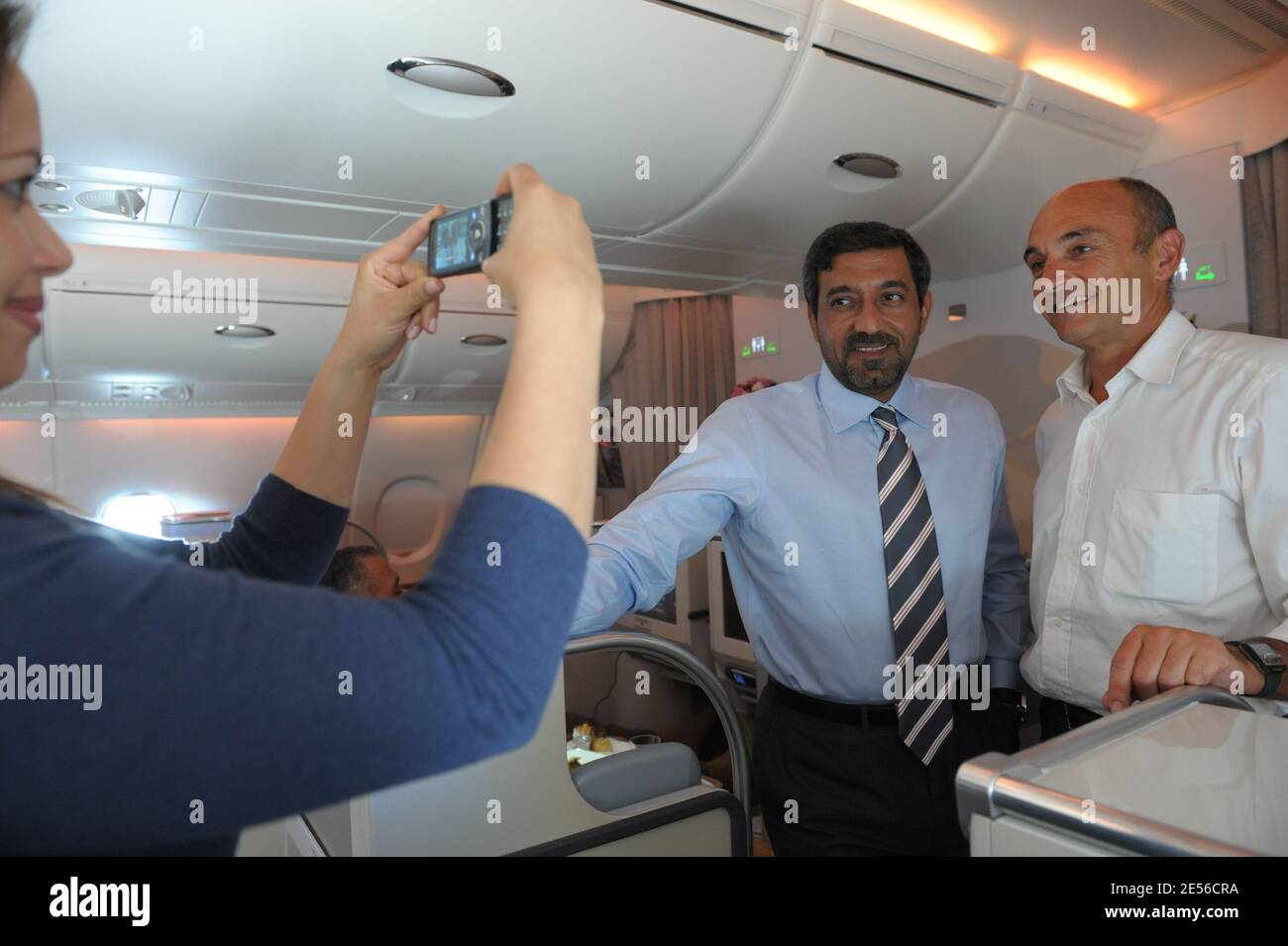 Emirates Chairman and CEO Sheikh Ahmed Bin Saeed Al Maktoum and French ...