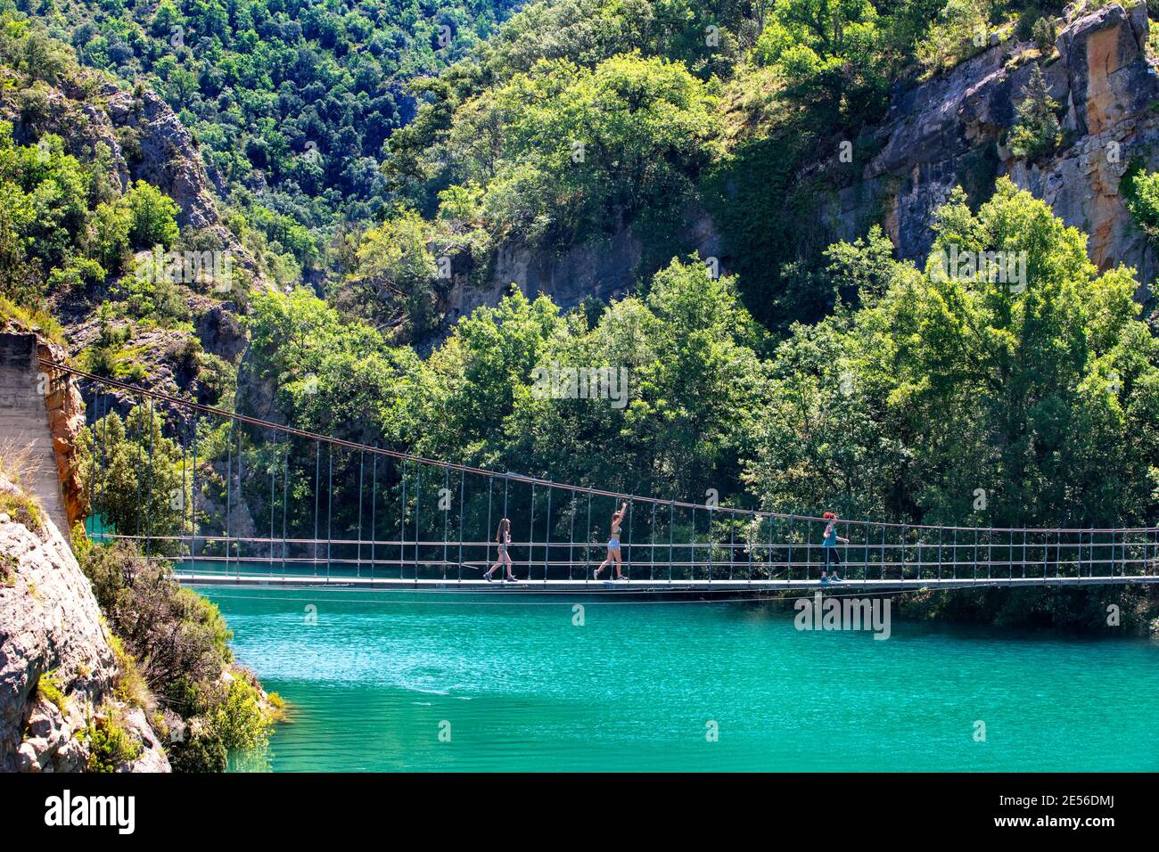 Congost de Mont-Rebei in the Pre-Pyrenees of Lleida, Catalonia. Serra ...