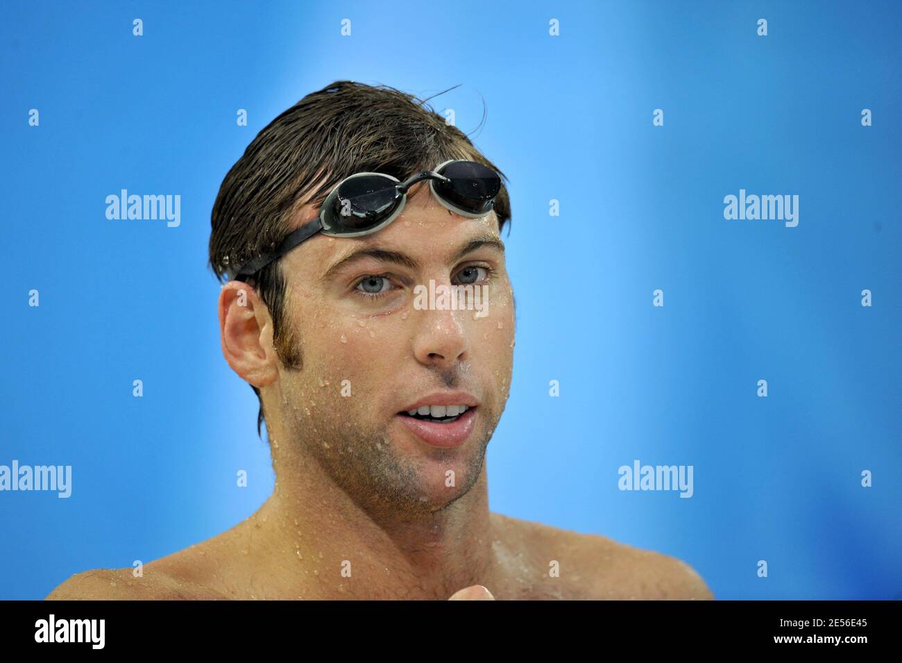 Australia's Grant Hackett during the first training at the NAC swimming ...
