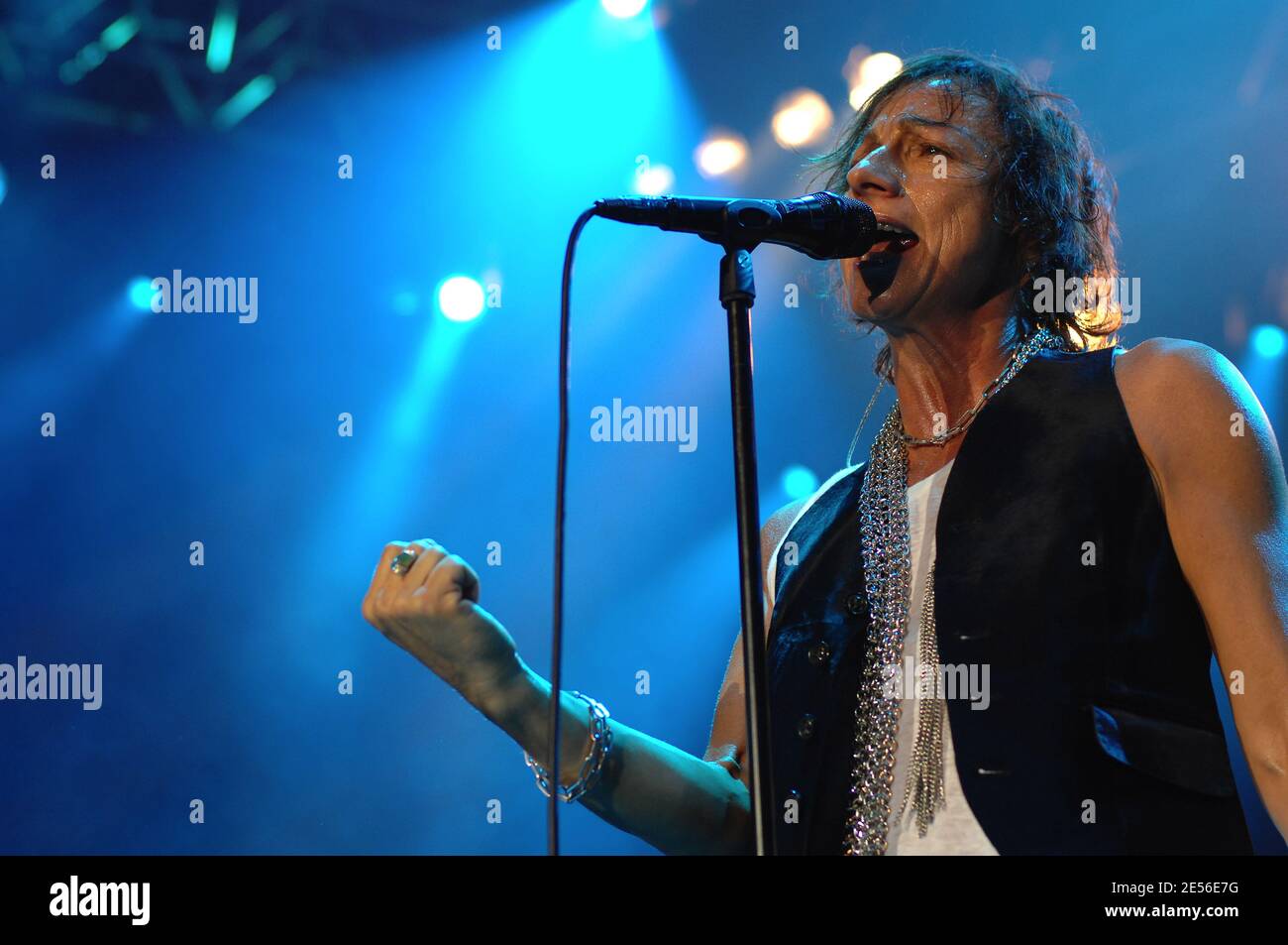 Italian Rock singer Gianni Nannini performs during the Montreux Jazz ...