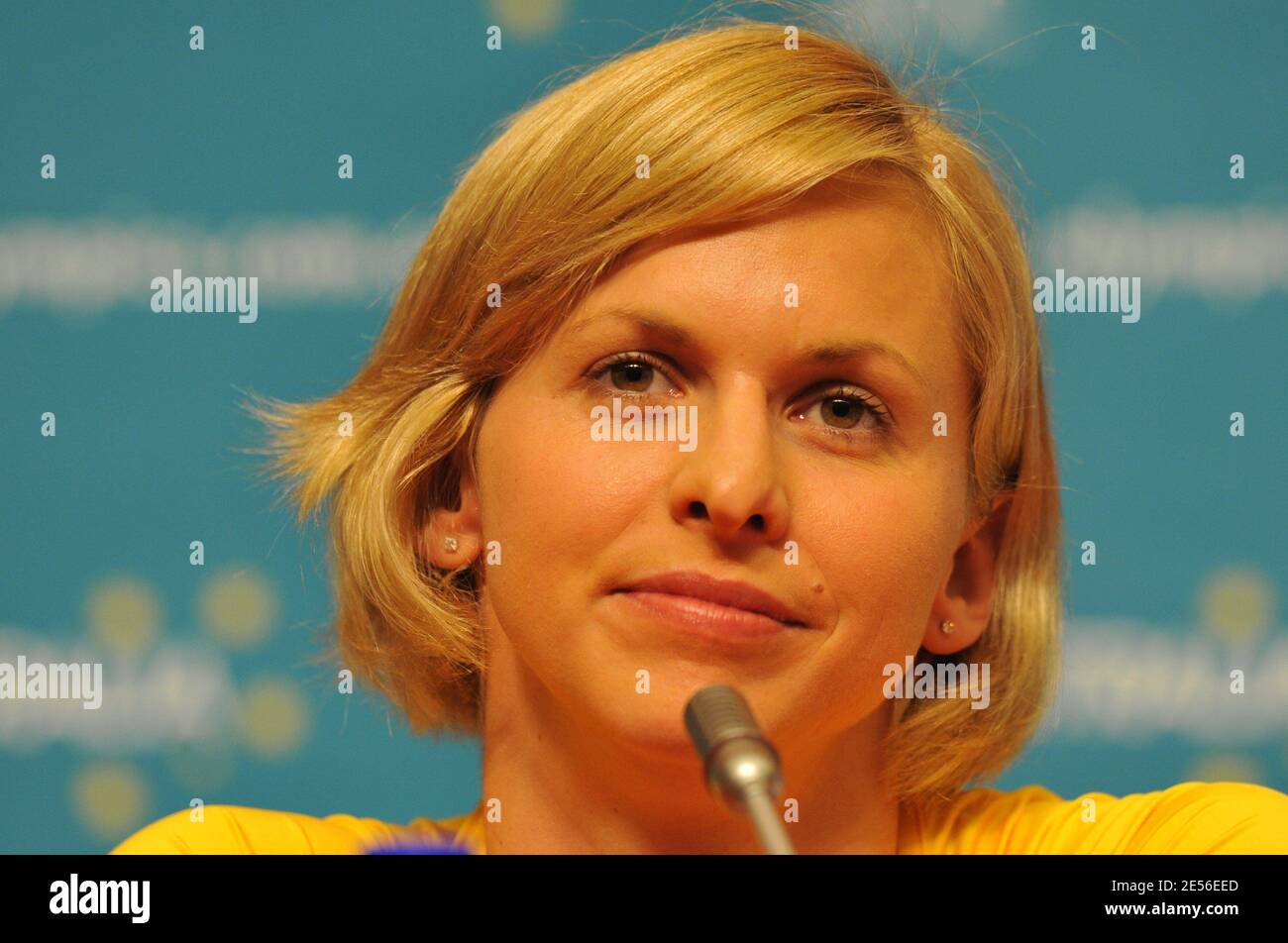 Australia's Leisel Jones during a press conference in Beijing, China on ...